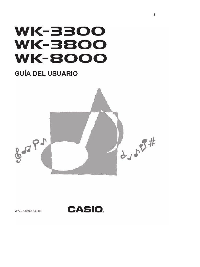 Manual de Usuario Casio WK-8000 (Español - 108 Páginas) | PDF | Tecnología e ingeniería