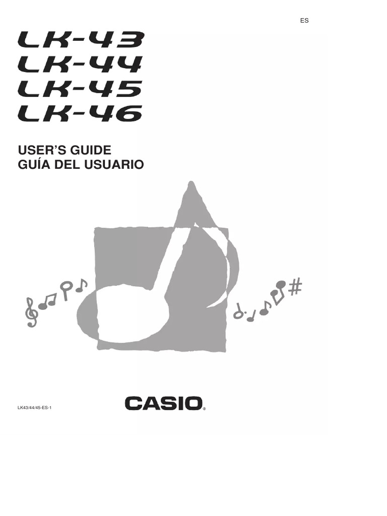 Manual de Usuario Casio LK-43 (Español - 44 Páginas) | PDF