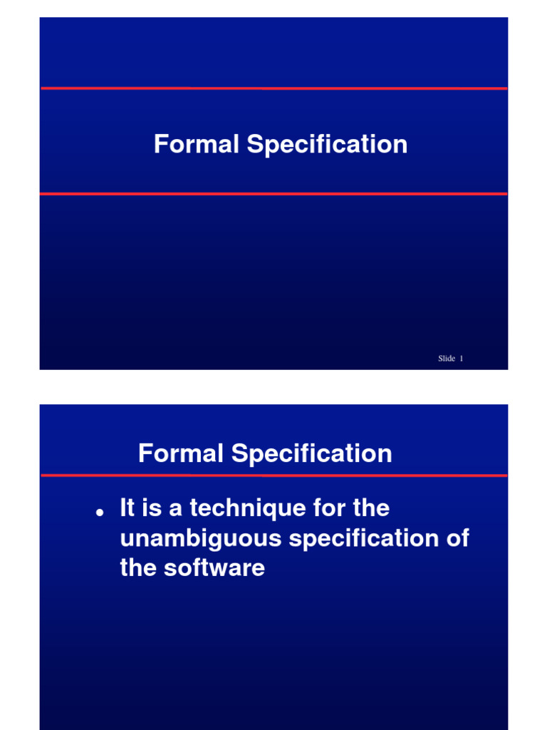 14-Formal Specifications-08-02-2024 | PDF | Formal Methods | Specification (Technical Standard)