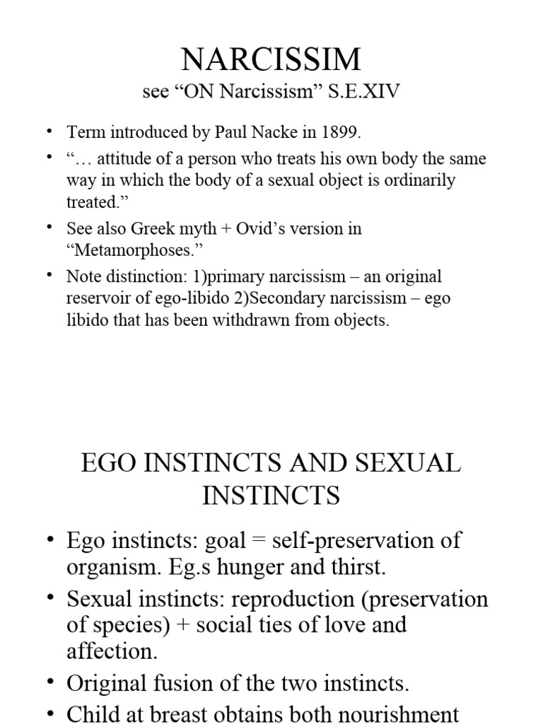 Narcis Sim | PDF | Libido | Narcissism
