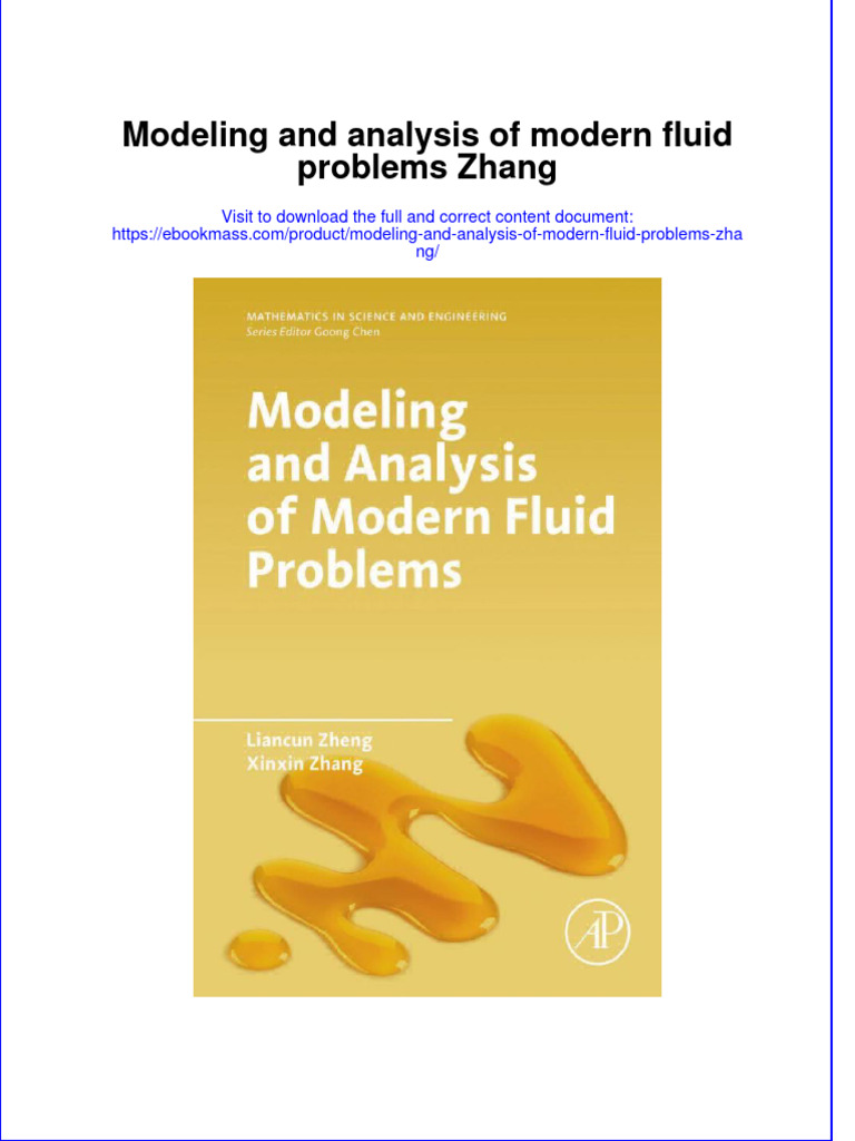 Modeling and Analysis of Modern Fluid Problems Zhang Download PDF ... Modeling and Analysis of Modern Fluid Problems Zhang Download PDF ...
