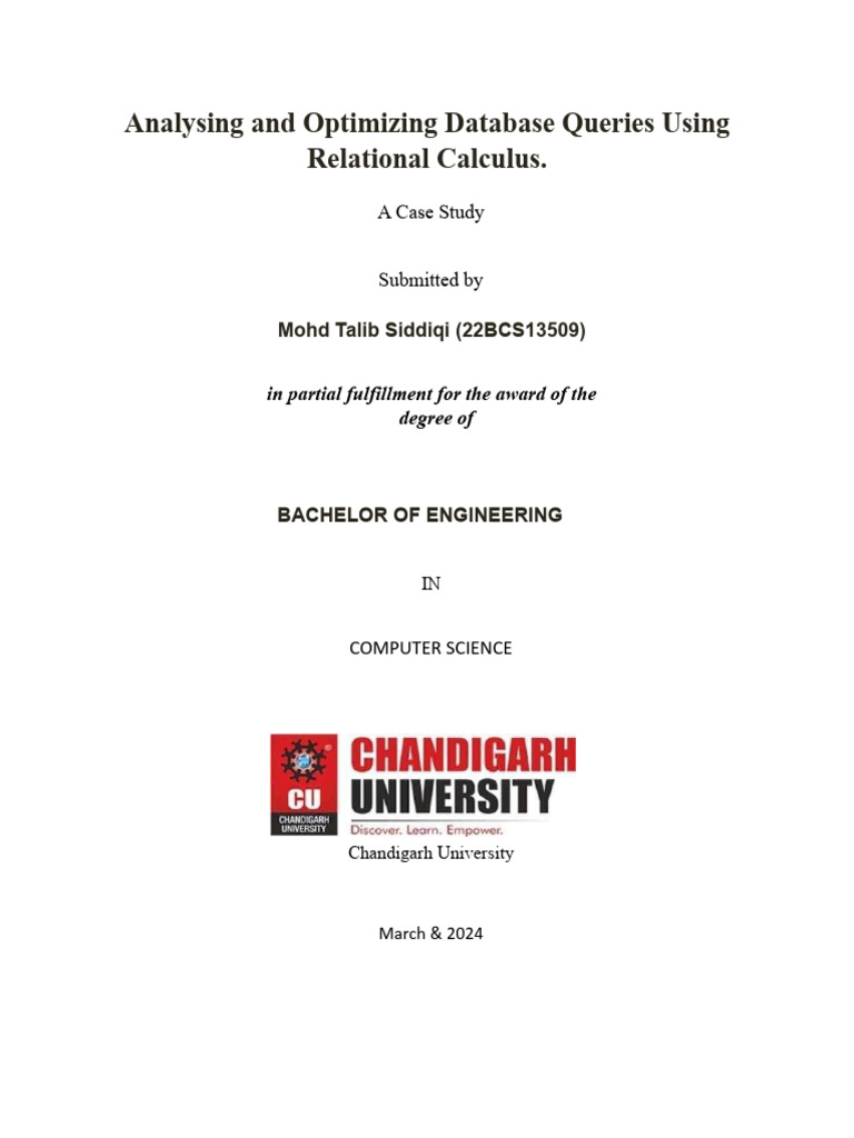 Case Study Dbms Final | PDF | Relational Model | Relational Database