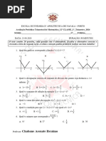 Exame de Física 12º Classe - 2024 | PDF | Gases | Temperatura