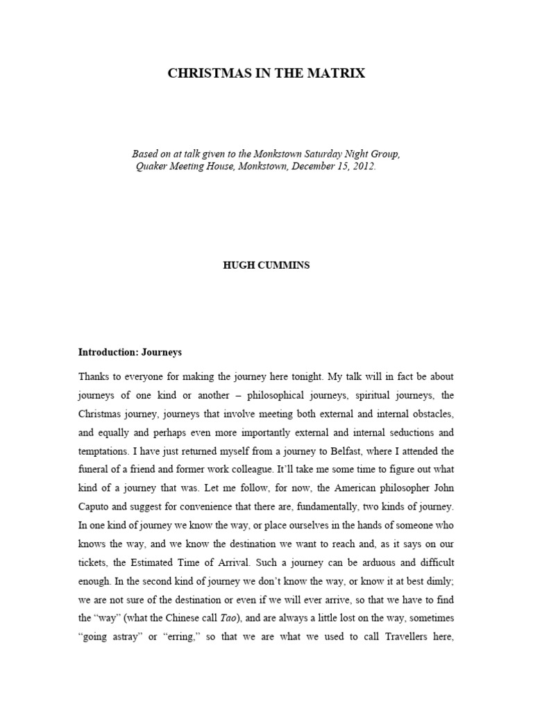 Christmas in The Matrix | PDF | Shadow | Visual Perception