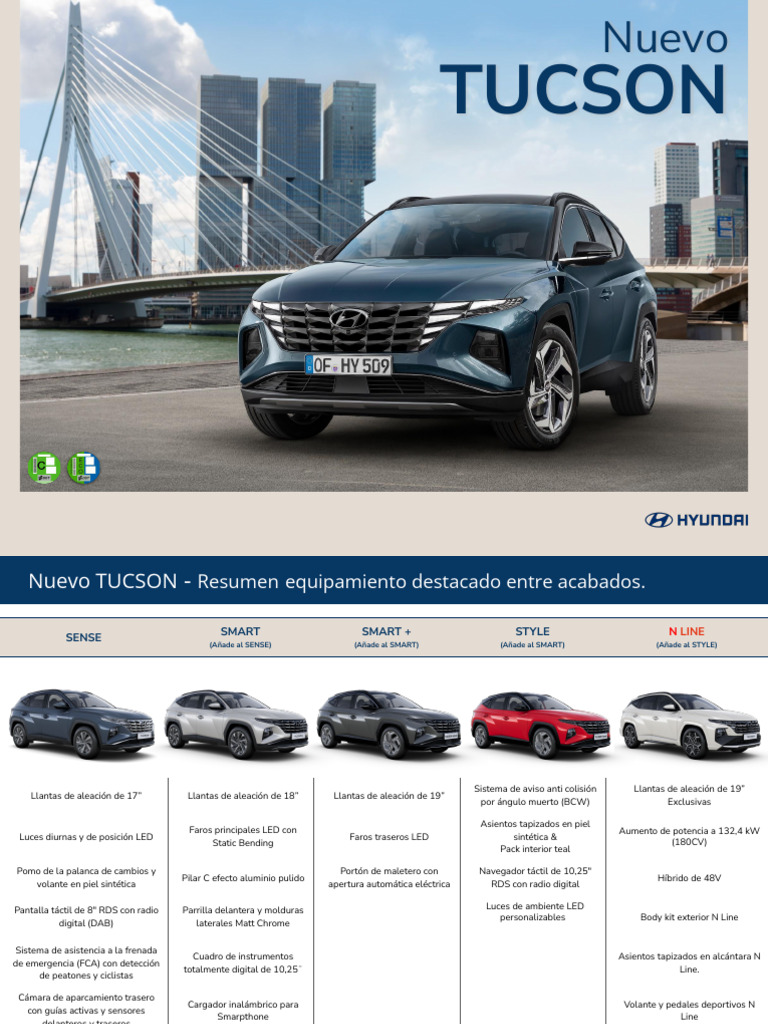 HYC Catálogo Tucson NX4e 202309 | PDF | Airbag | Diodo emisor de luz