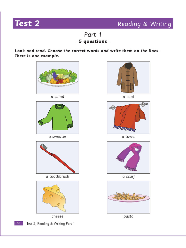 (ĐÃ LÀM) Practice Tests Plus Movers 2nd Reading 2 | PDF