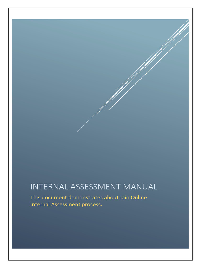Internal_Assessment_Manual | PDF | Multiple Choice | Login