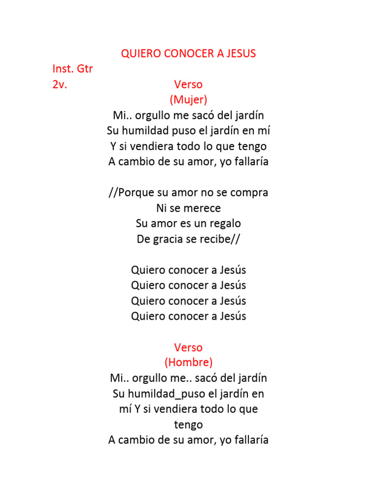 Quiero Conocer A Jesus (Yeshua) | PDF