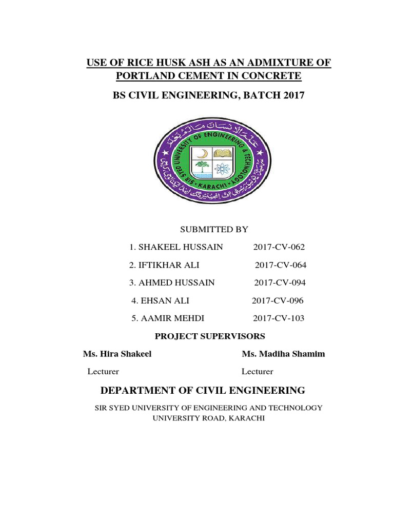 Final Year Project | PDF | Concrete | Silicon Dioxide