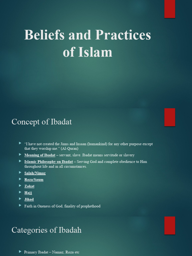 Beliefs and Practices of Islam | PDF | Hajj | Prophets And Messengers ...