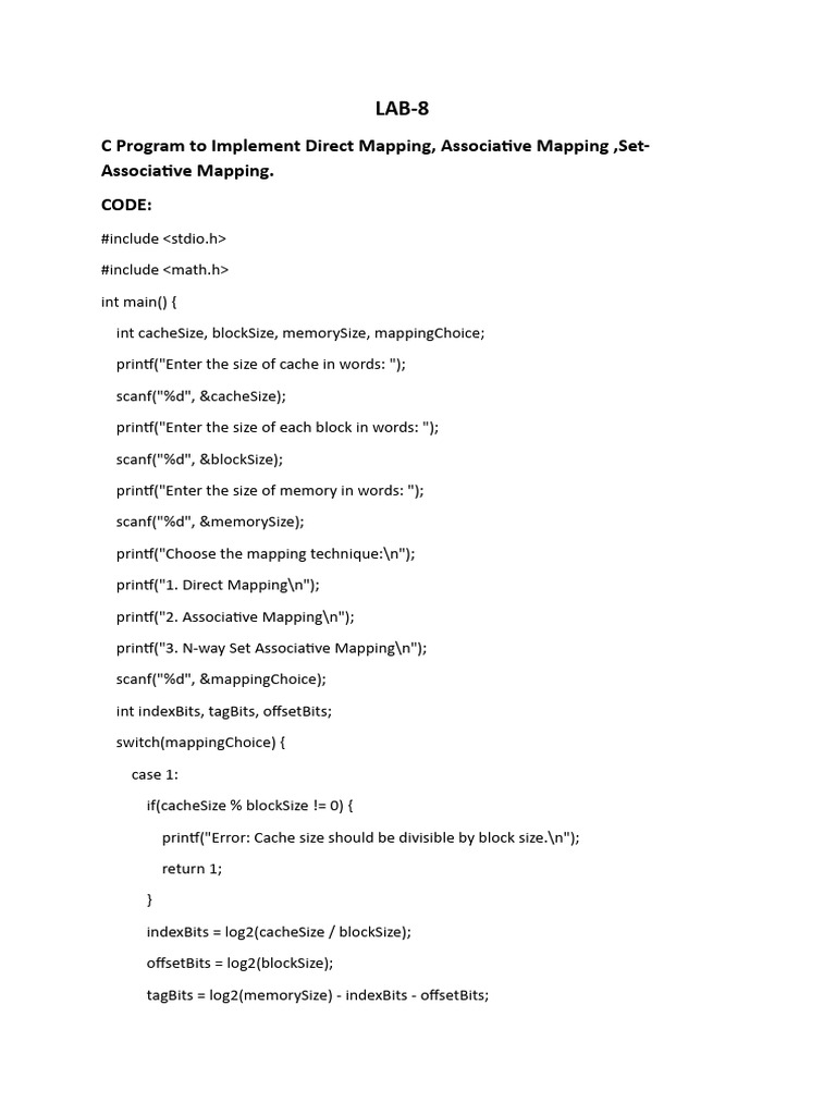 Lab8 Cso Pdf Software Engineering Computer Programming 