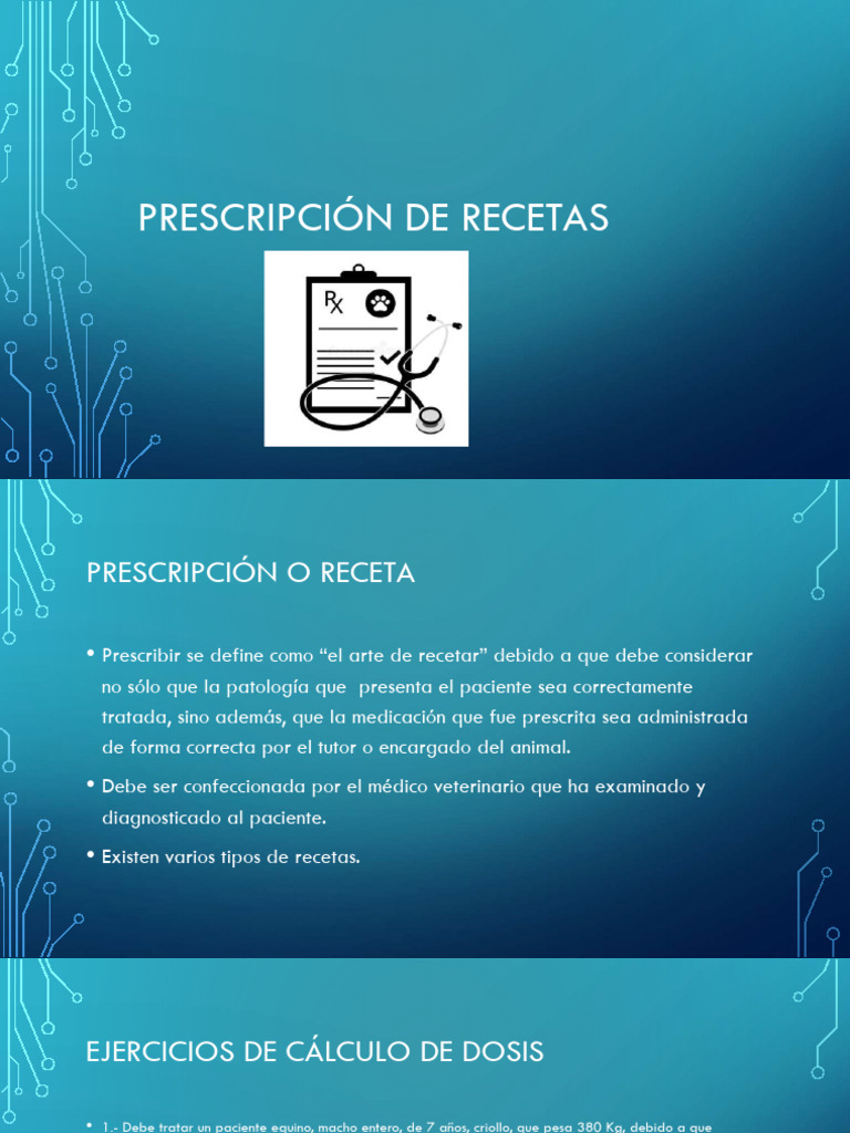 Prescripción de Recetas 2024 | PDF