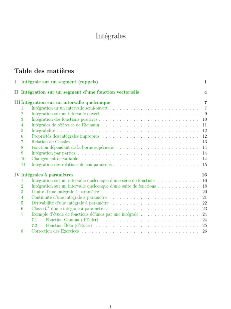 Intégration Terme à Terme des Fonctions | PDF | Intégral | Limite ...