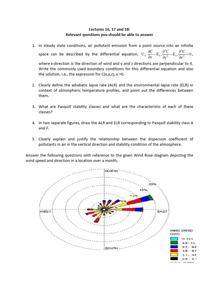 Relevant Questions Lectures 16 17 and 18 | Download Free PDF | Applied And Interdisciplinary Physics