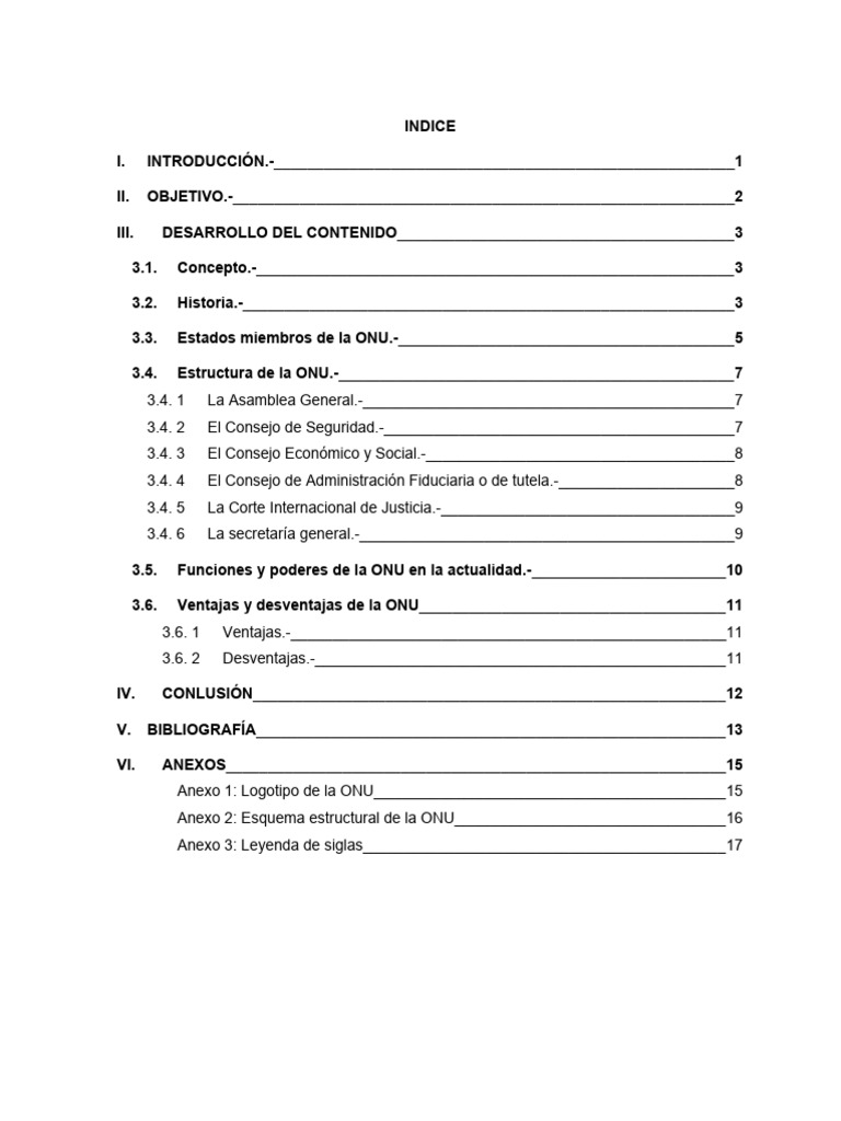 MONOGRAFIA DE LA ONU | PDF | Naciones Unidas | Relaciones internacionales