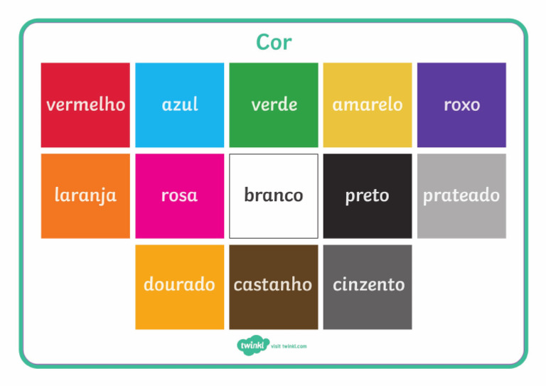Br t t 252834 Cores Vocabulario Ilustrado Portugues Brasil | PDF