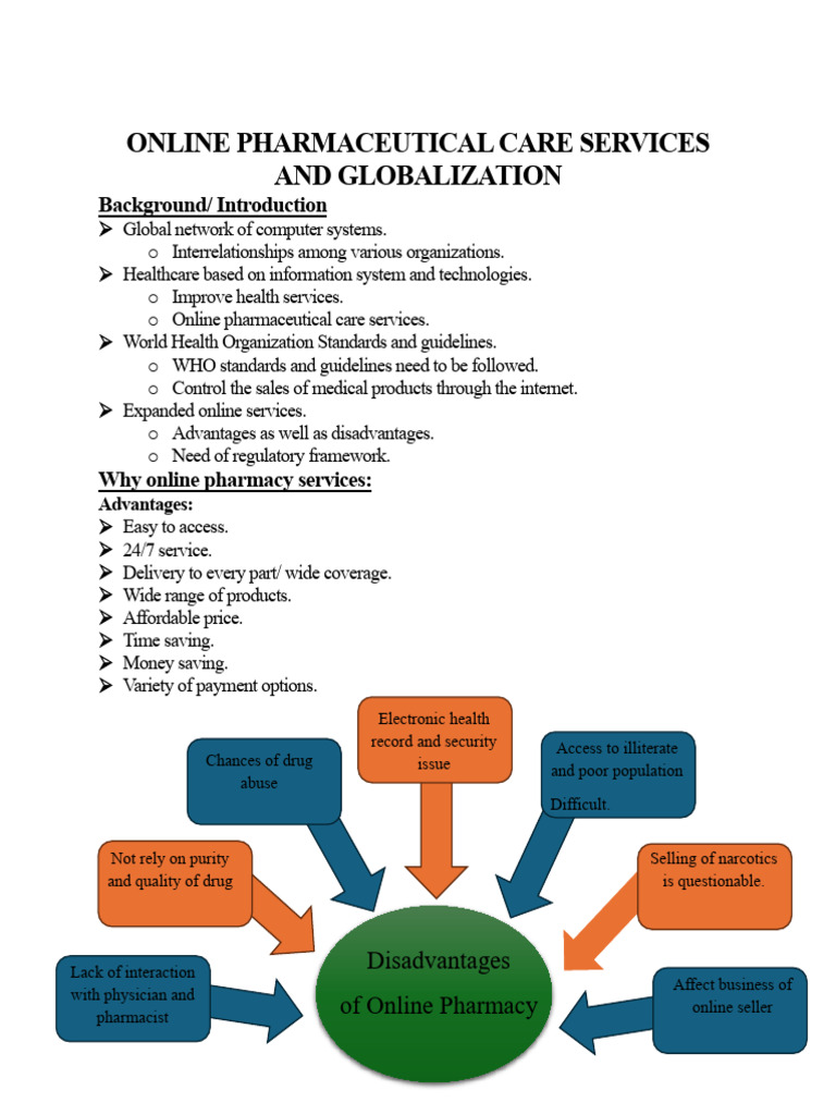 Online Pharmaceutical Care Services and Globalization | PDF | Pharmacy | Health Care