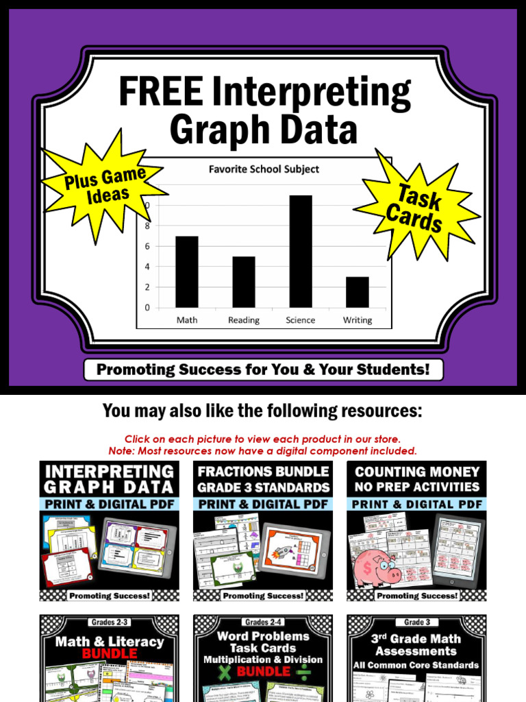 FREE Interpreting Graph Data: Promoting Success For You & Your Students! | PDF | Digital ...