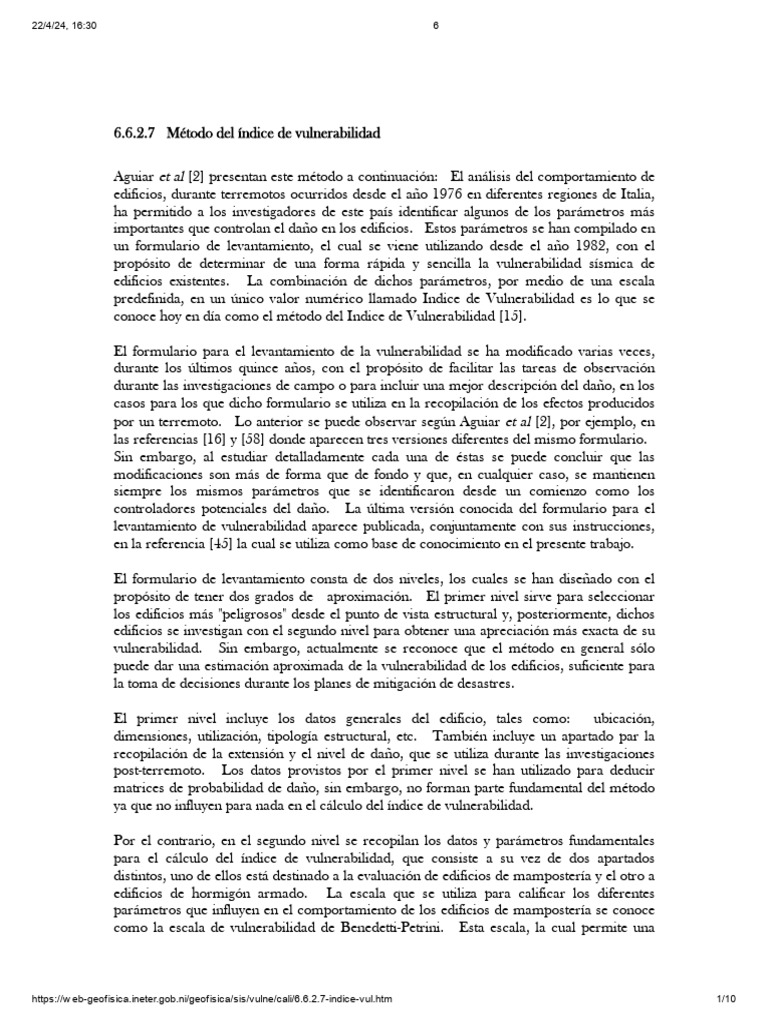 Mètodo de Benedetti y Pretini | PDF | Albañilería | Ecuaciones