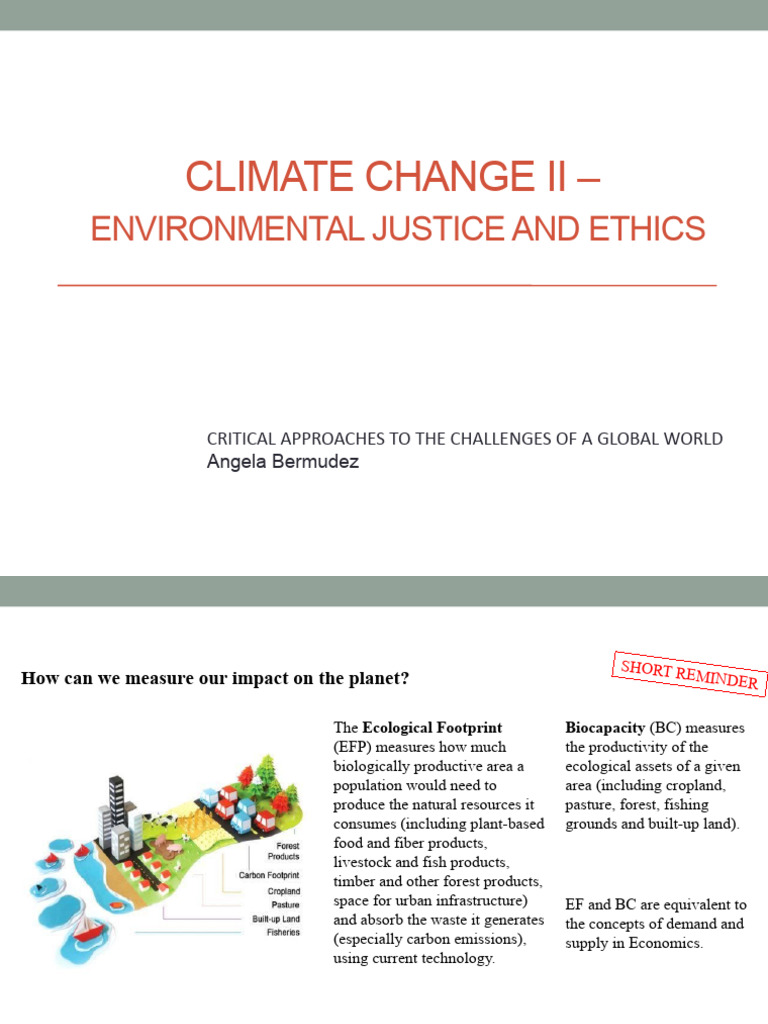 Climate Change Ii Enviromental Justice And Ethics Abv 2024 Pdf