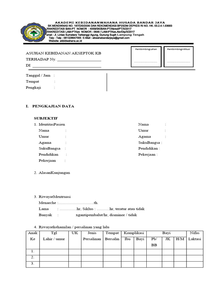 Format KB | PDF | Kesehatan Holistik