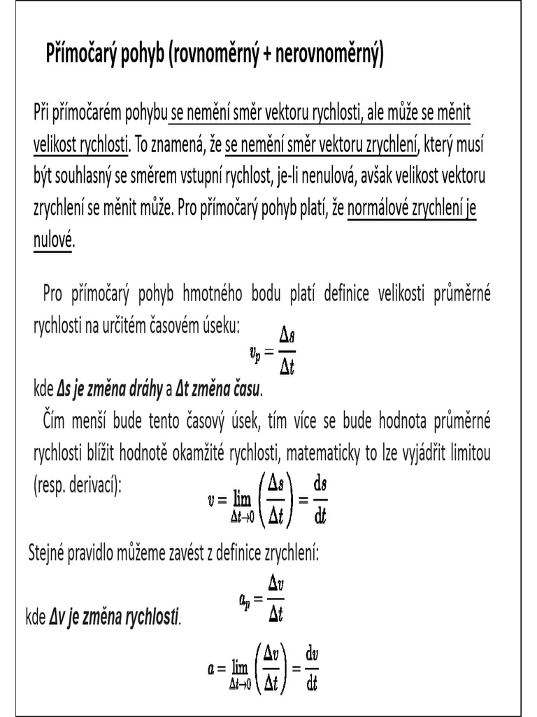 FC3003 Fyzika Pro Chemiky II Dynamika | PDF