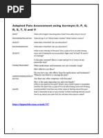Pain Scale Chart | PDF