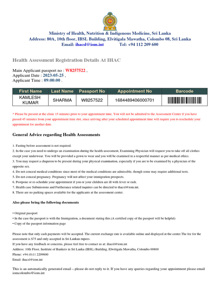 IOM Registration | Download Free PDF | Health Care | Medicine