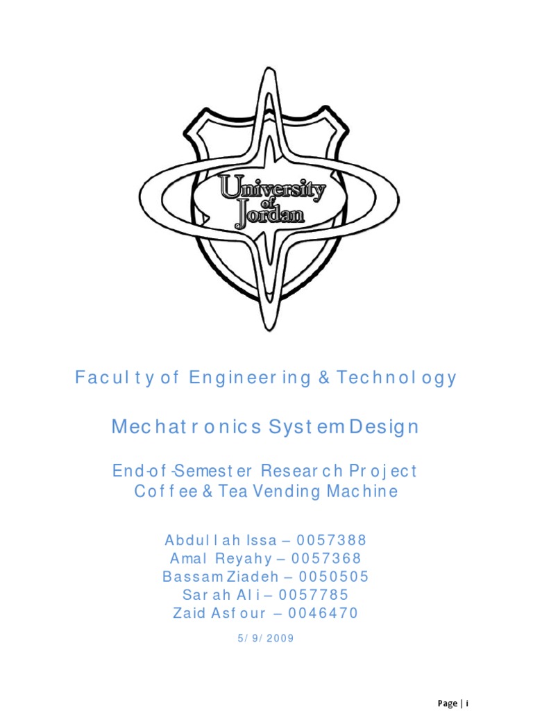 Coffee&Tea Vending Machine Report | PDF | Control Theory | Analog To ...