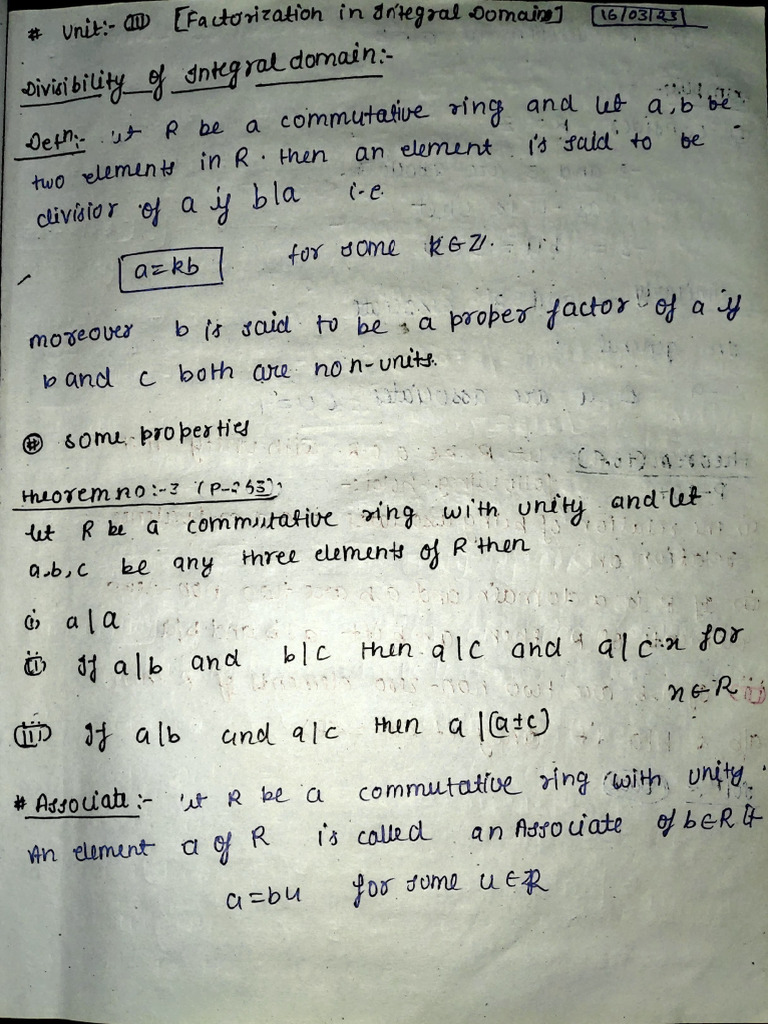 Ring Unit 3 Download Free Pdf Ring Theory