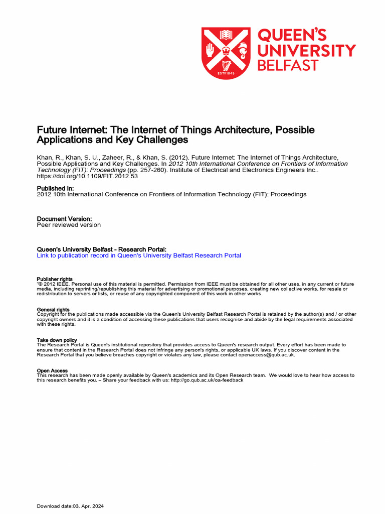 PID2566391 - Future Internet - The Internet of Things Architecture ...
