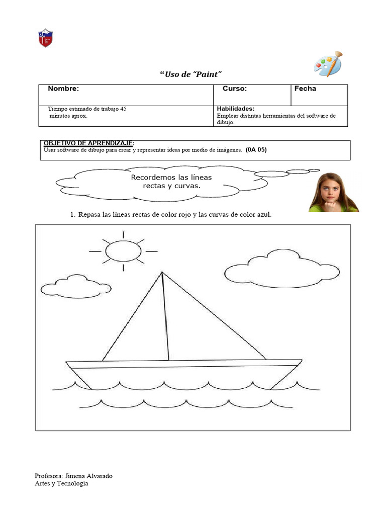 GUIA DE PAINT Clase Practica 1 | PDF