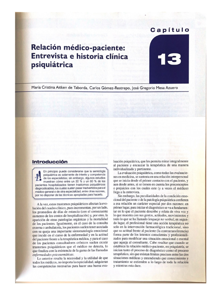 Psiquiatra Clínica - Part 2 Evaluavion Cap 13-14-15 | PDF