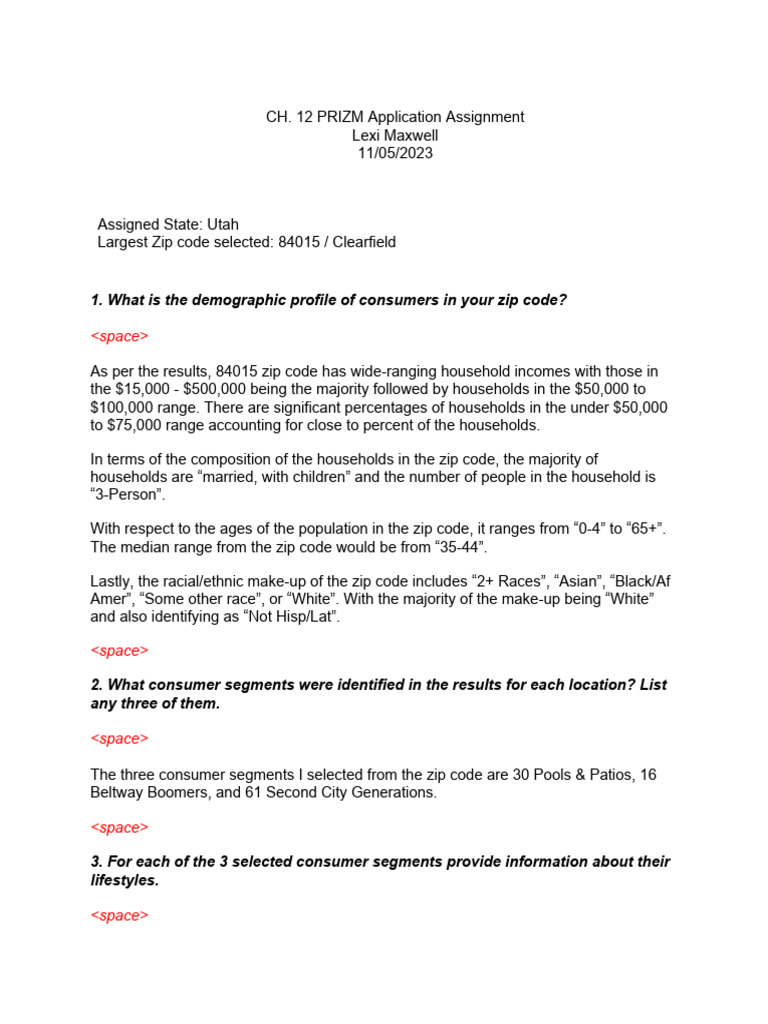 Prizm Application Assignment 1 | PDF | Brand | Marketing