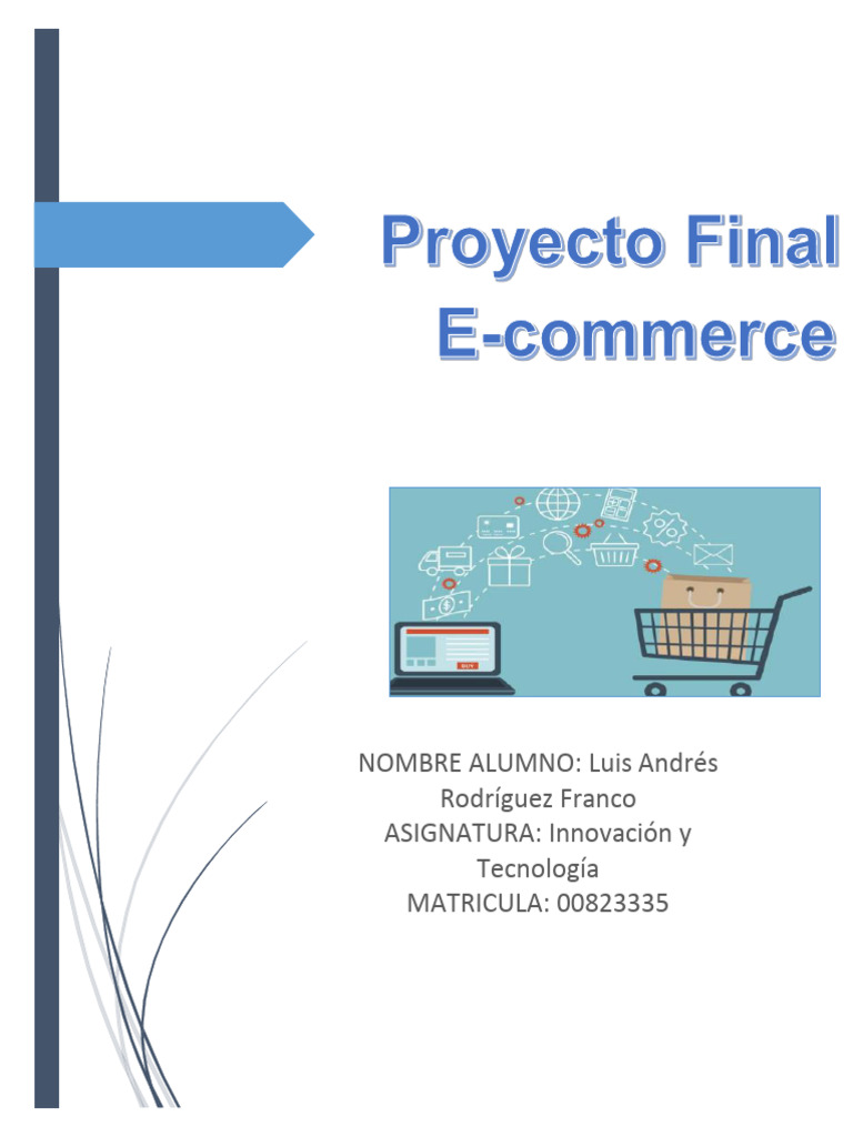 Proyecto Final E-Commerce | PDF | Comercio electrónico | Marca
