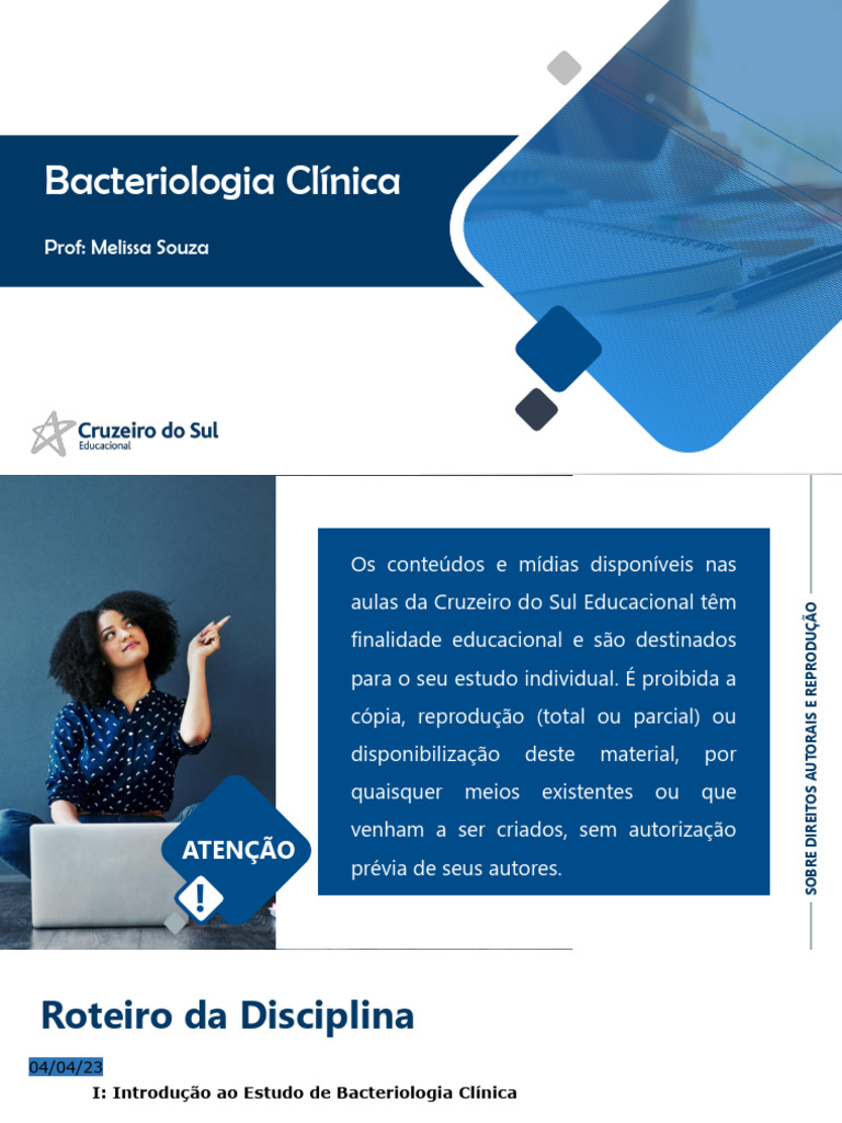 Aula 1 Laboratório de Bacteriologia | PDF | Meio de cultura | Salmonella