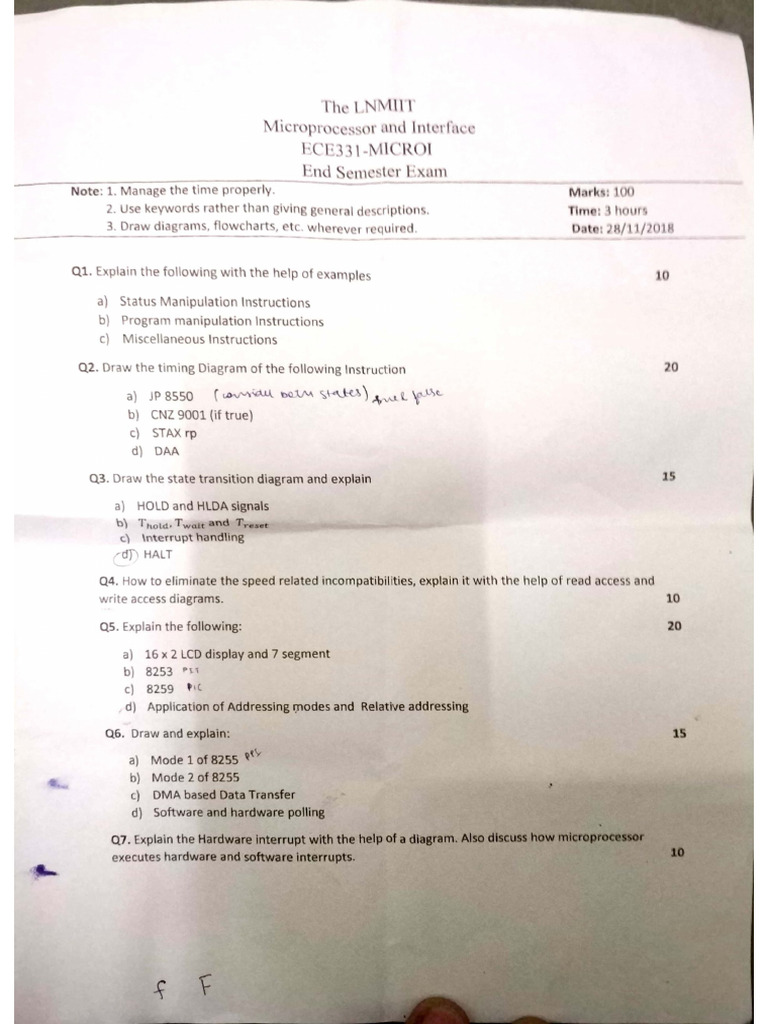 Microi End Term 2018 | PDF