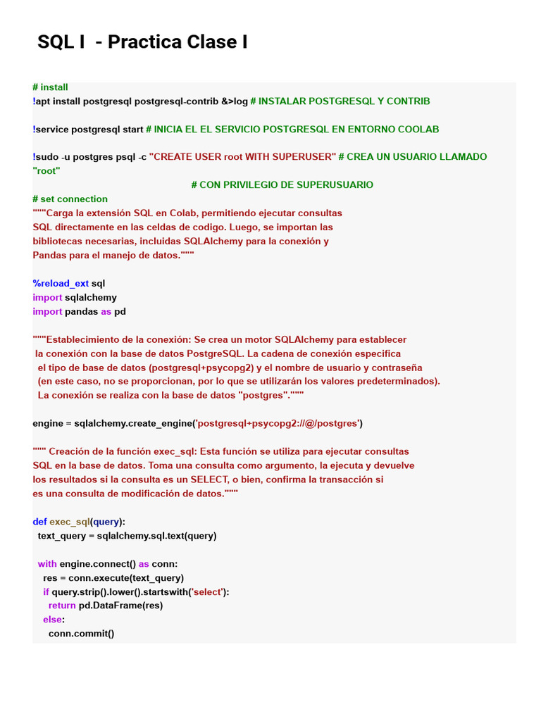 Curso DB Clase I SQL .Ipynb - Colab | Download Free PDF | Postgre Sql | Data Management