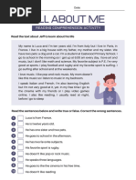 Verb "To Be" Reading Comprehension | PDF