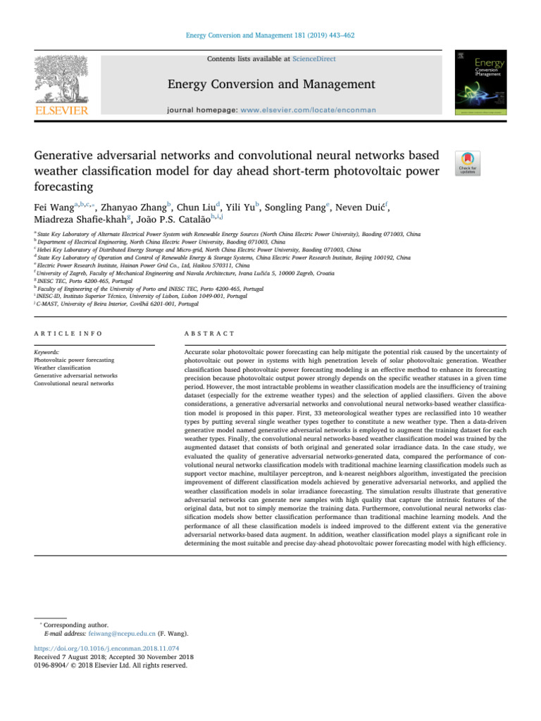 Generative adversarial networks and convolutional neural networks based weather classification ...