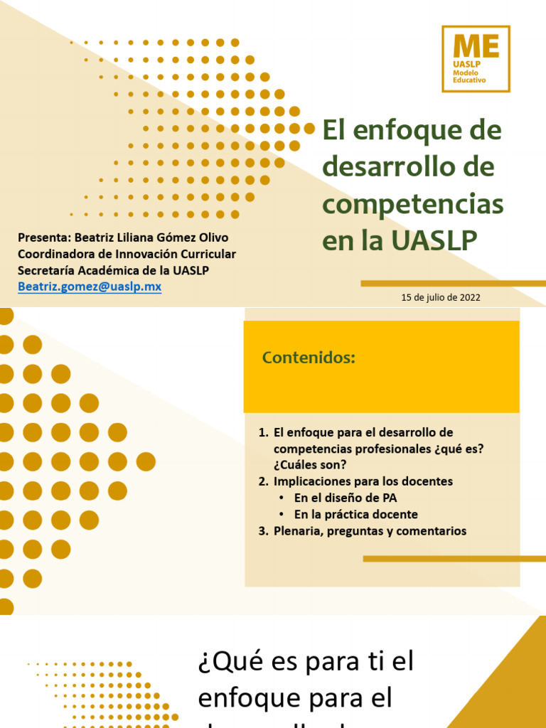 Desarrollo de Competencias | PDF | Plan de estudios | Aprendizaje