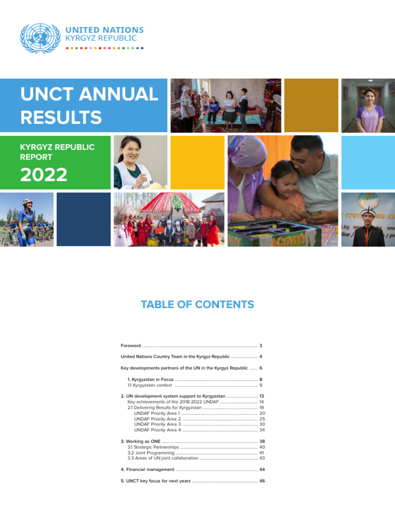UN - Annual - Report-2022 Fin | PDF | Kyrgyzstan | Sustainability