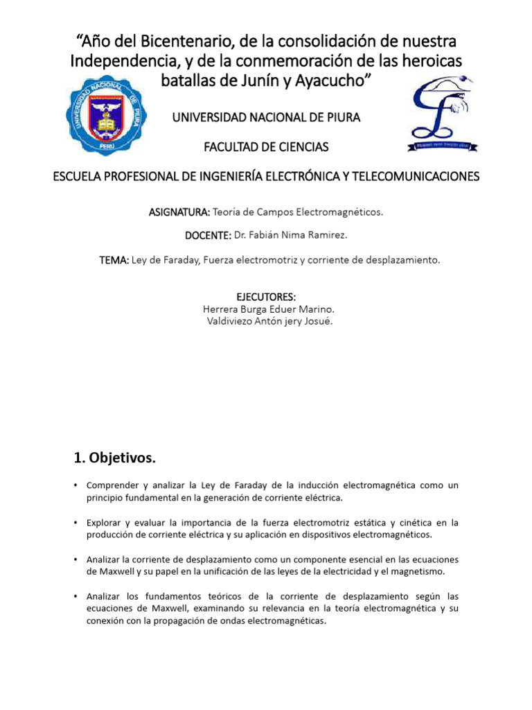 Trabajo Final de Campos Electromagneticos | PDF | Inducción ... Trabajo Final de Campos Electromagneticos | PDF | Inducción ...