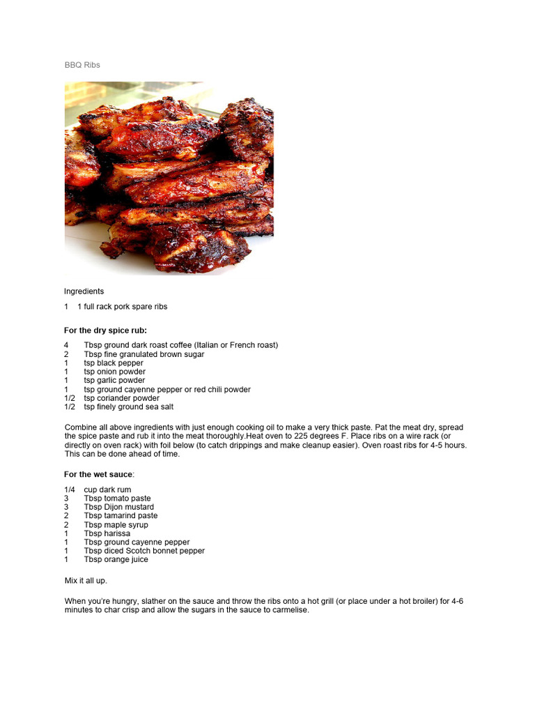 BBQ Ribs | PDF