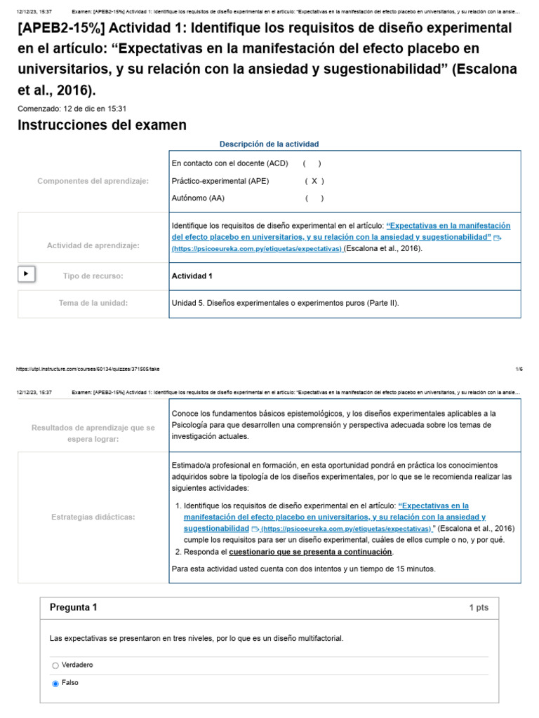 Examen_ [APEB2-15%] Actividad 1_ Identifique los requisitos de diseño experimental en el ...