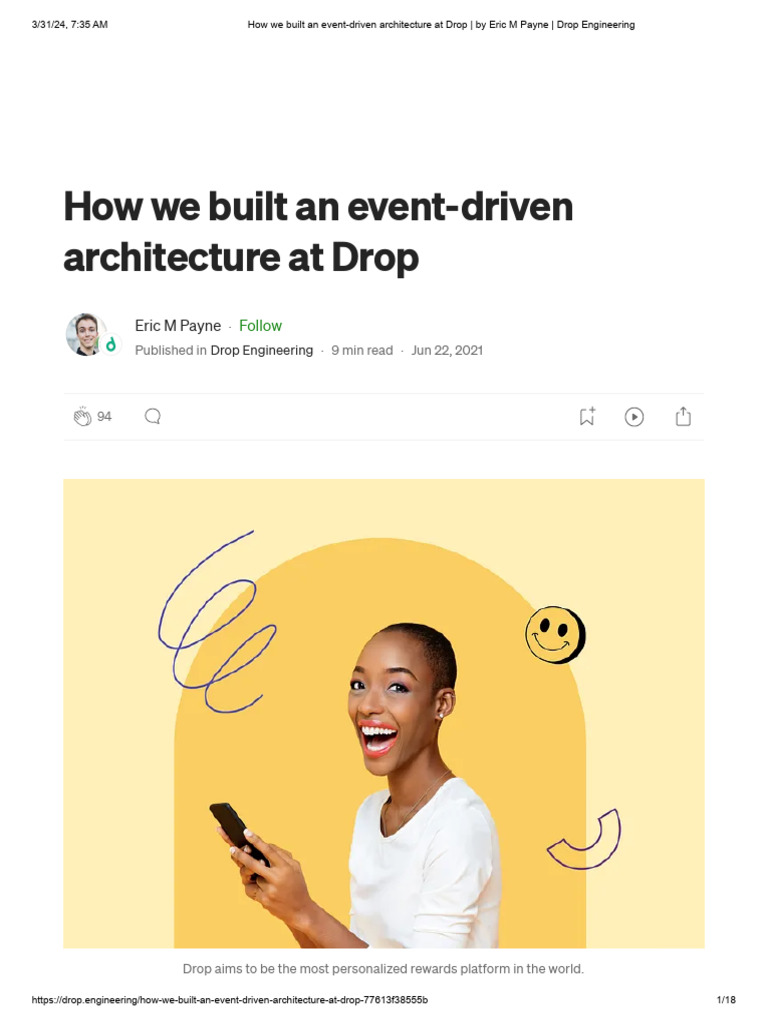 How We Built An Event-Driven Architecture at Drop - by Eric M Payne ...
