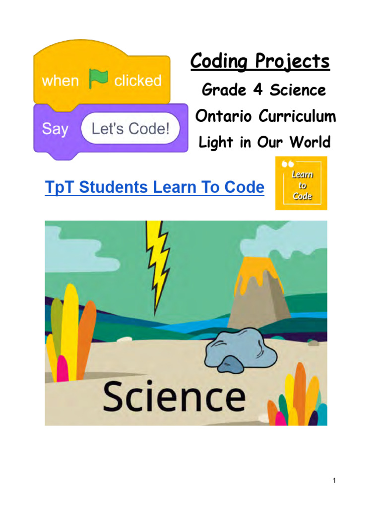 Coding Projects: TPT Students Learn To Code | PDF | Science | Teachers