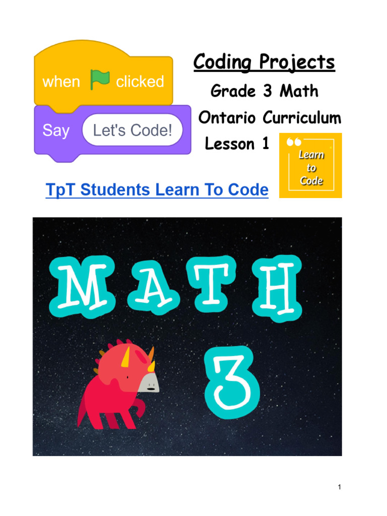 Coding Projects: TPT Students Learn To Code | PDF | Source Code | Scratch (Programming Language)