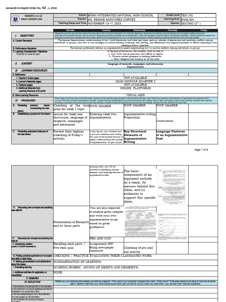DLL Q2W2 | PDF | Learning | Human Communication