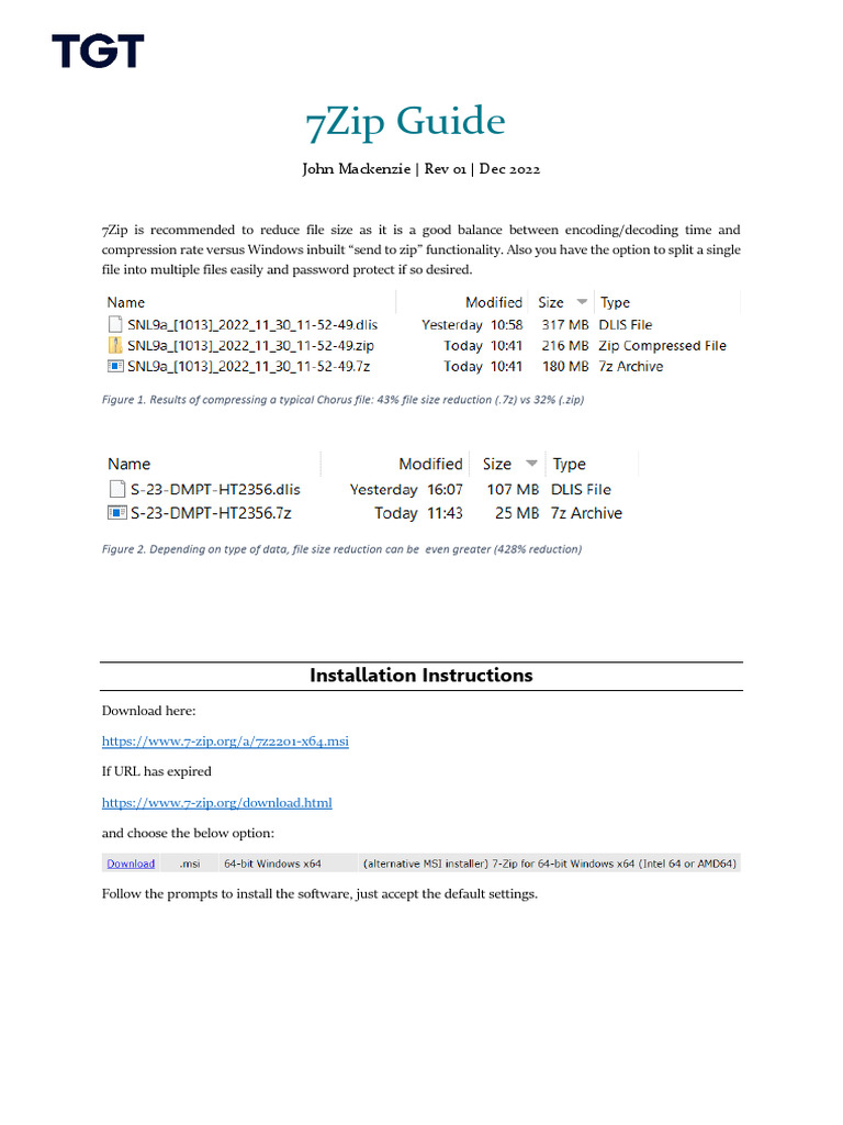7Zip for Efficient File Compression | PDF | Computers